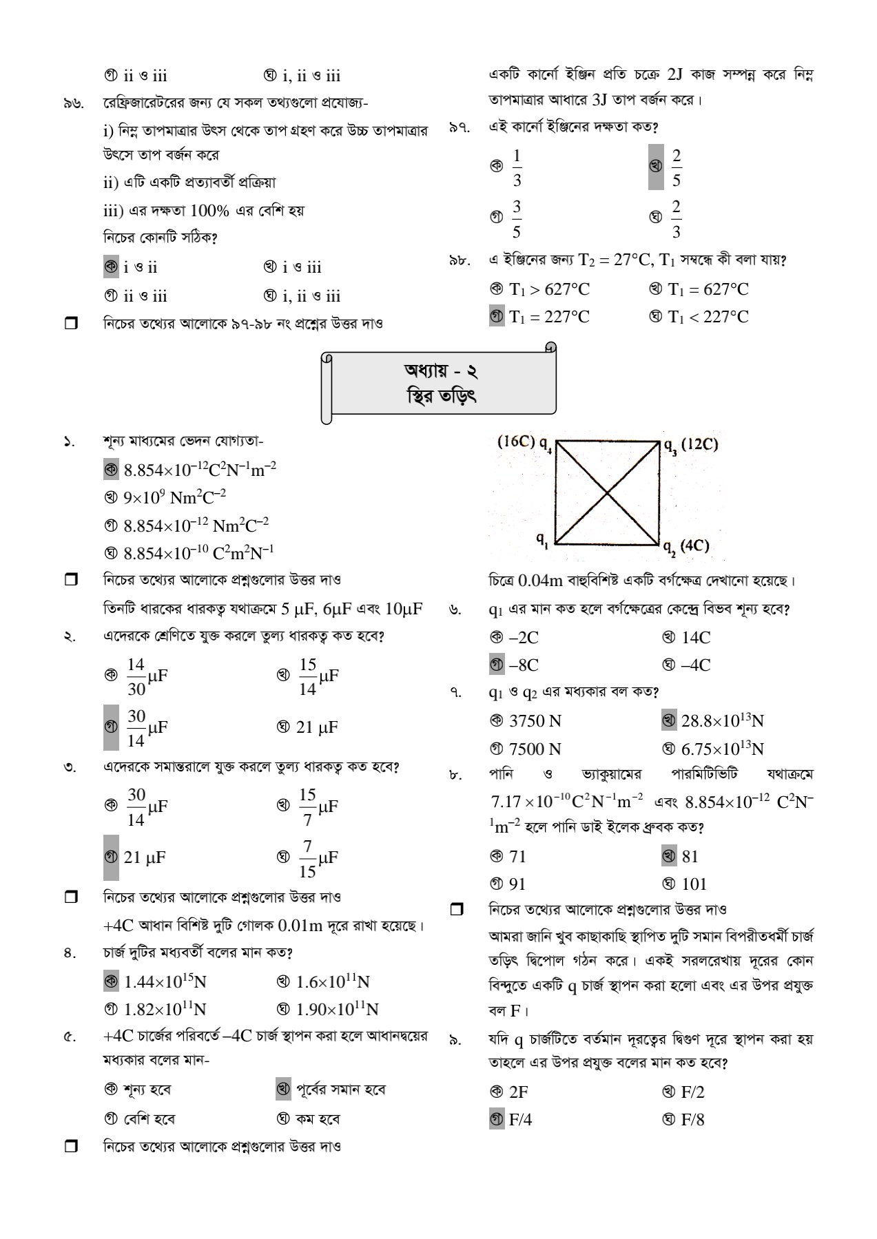 PHYSICS 2ND PAPER MCQ - Macro School